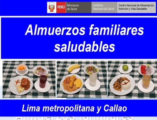 Almuerzos familiares saludables Lima Metropolitana - Perú | OBSERVATE Perú